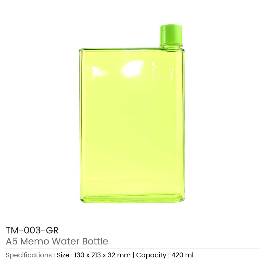 Branded Water Bottles A5 Memo | Promotional Gifts Suppliers