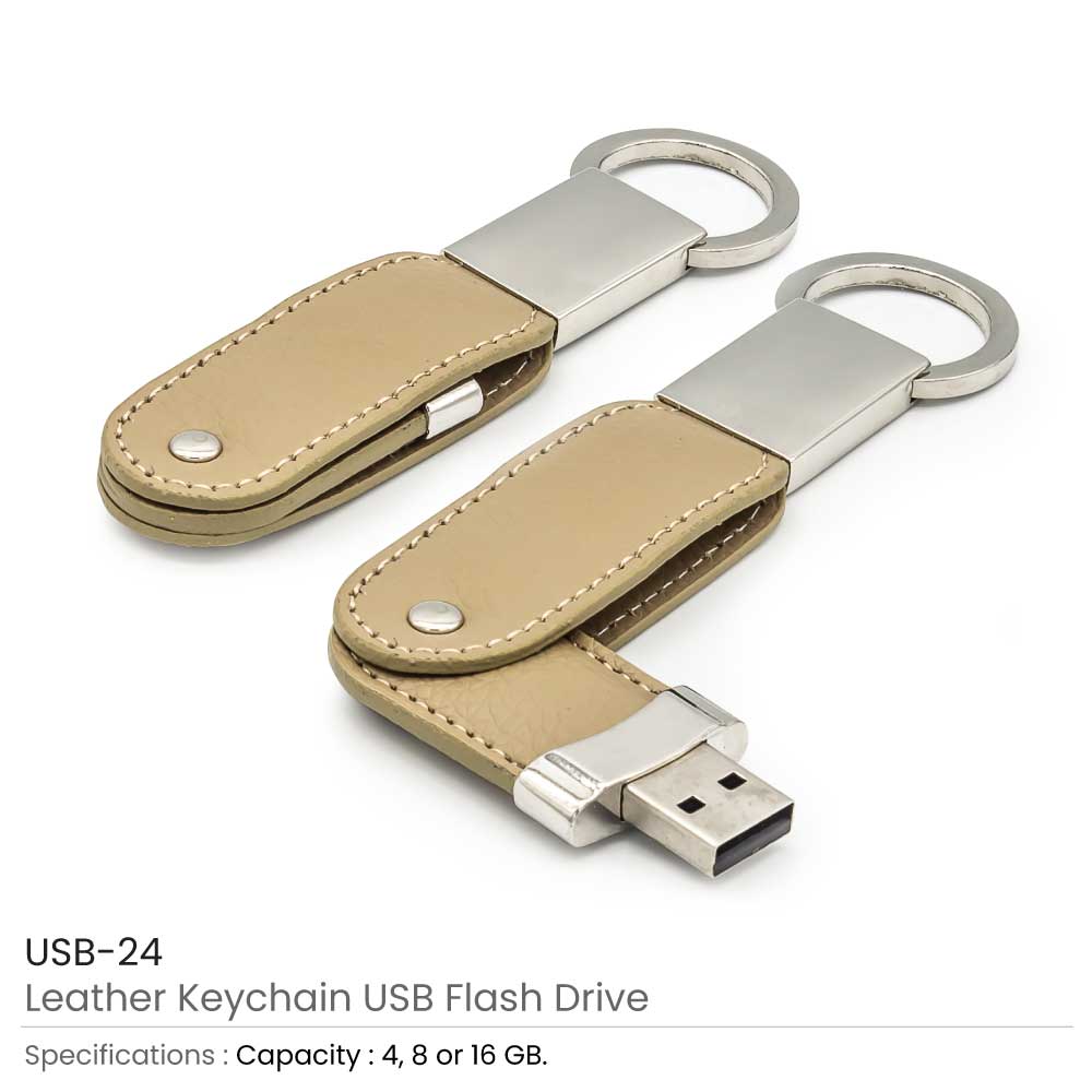 Leather Key Chain USB Flash | Promotional Gifts Suppliers