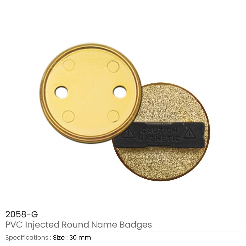 PVC Injected Round Badges | Promotional Gifts Suppliers